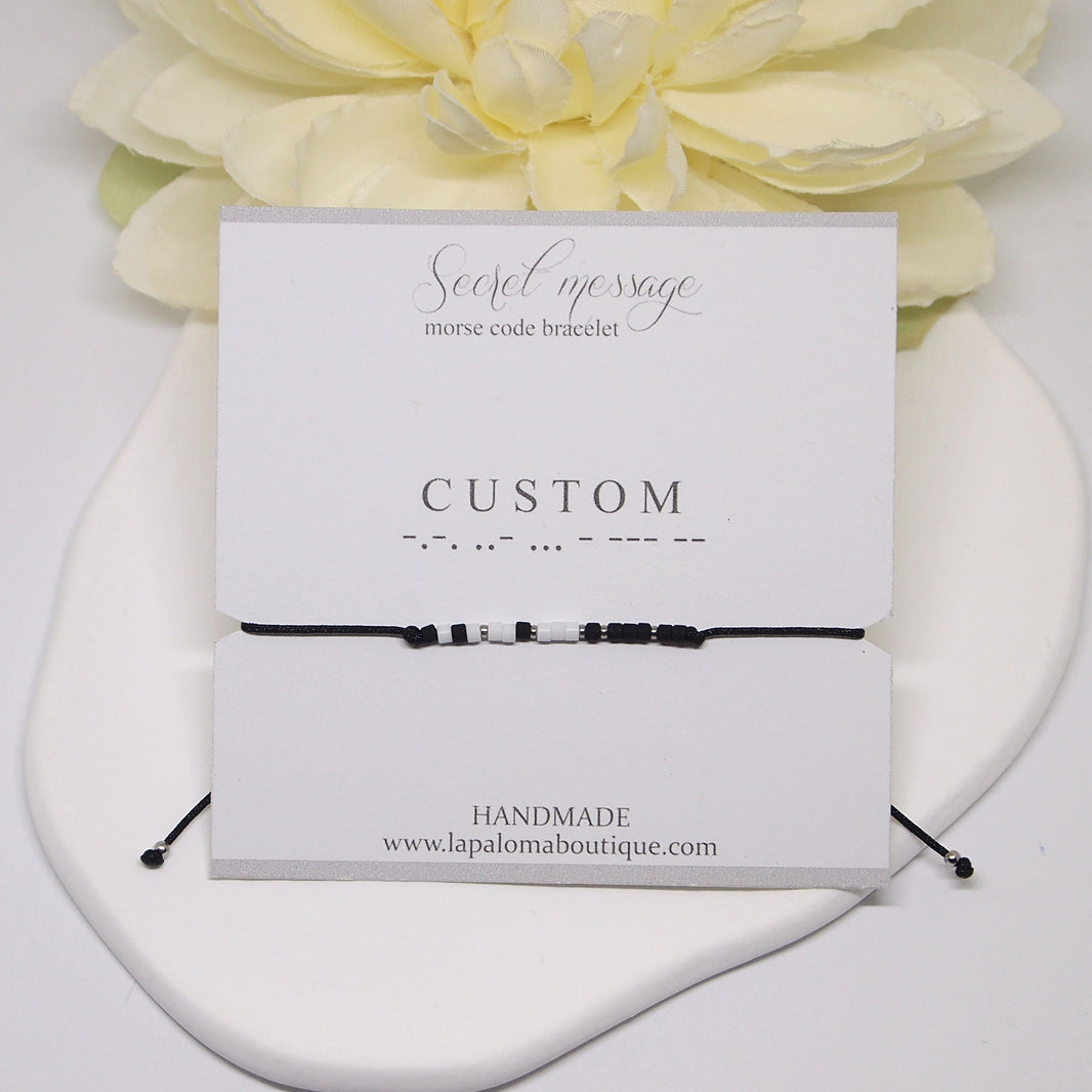 Custom morse code bracelets – La Paloma Boutique
