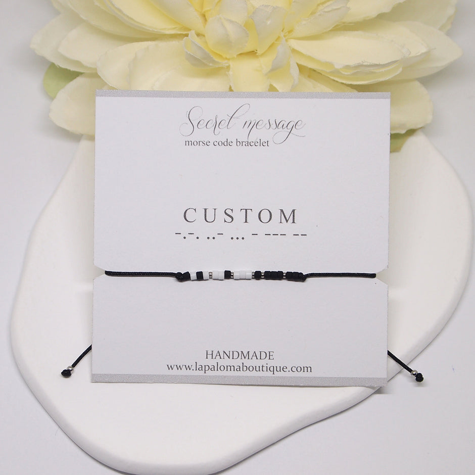 Custom morse code bracelets – La Paloma Boutique